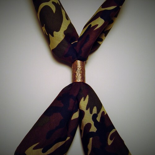 Handmade Leather Bandana Slide Leather Hand Tooled Grooved - Etsy