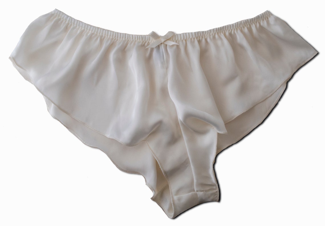 Micro Silky Satin French Knickers Panties Black White Red Nude Etsy Uk
