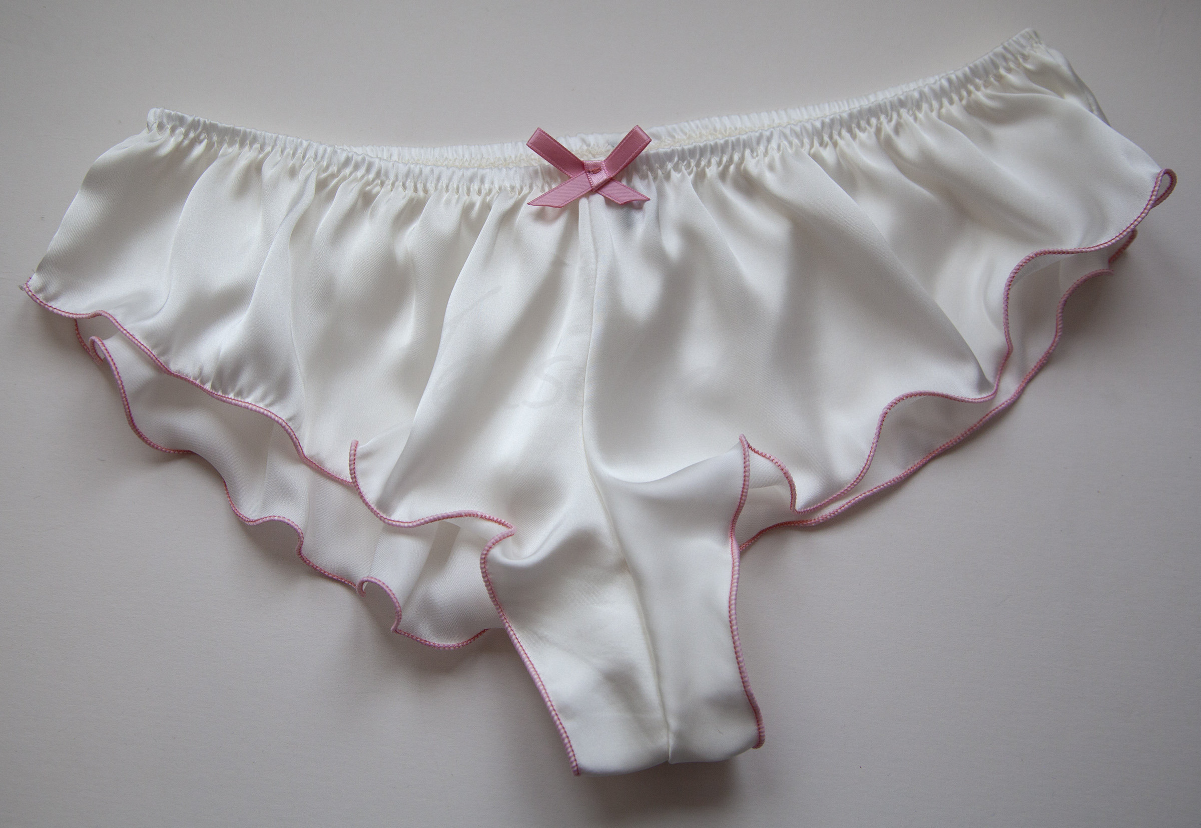 Micro Silky Satin French Knickers Panties Milkshake Latte Etsy Uk
