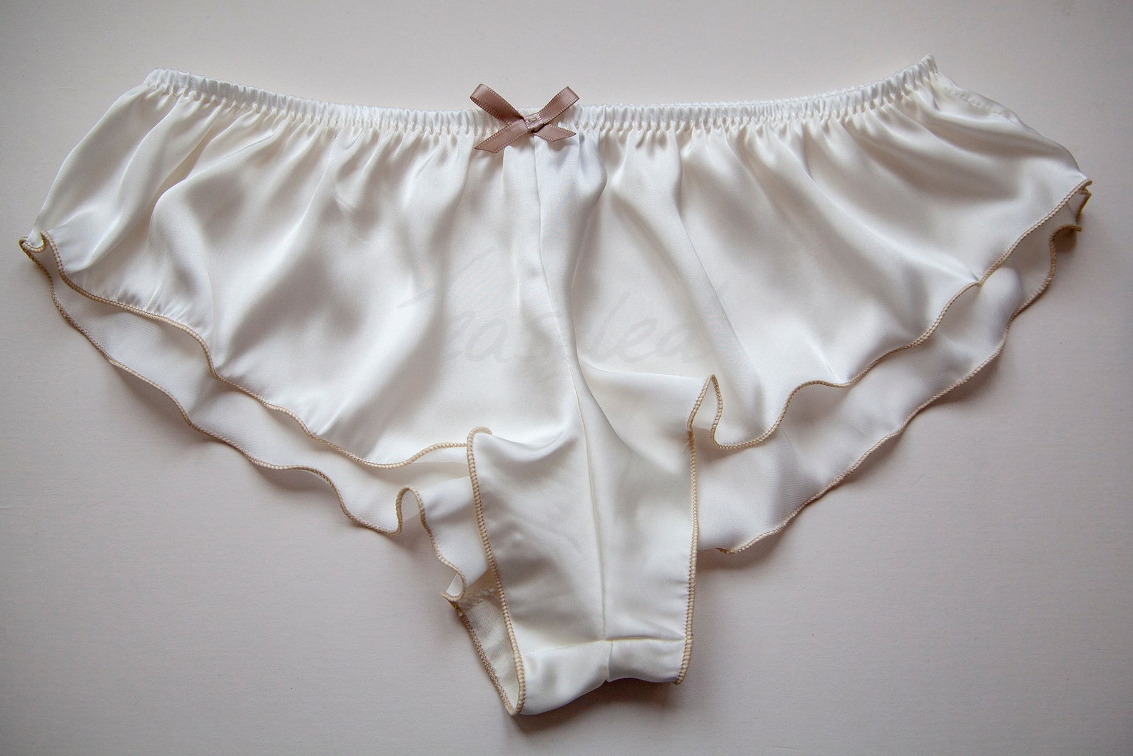 Micro Silky Satin French Knickers Panties Milkshake Latte Etsy Uk