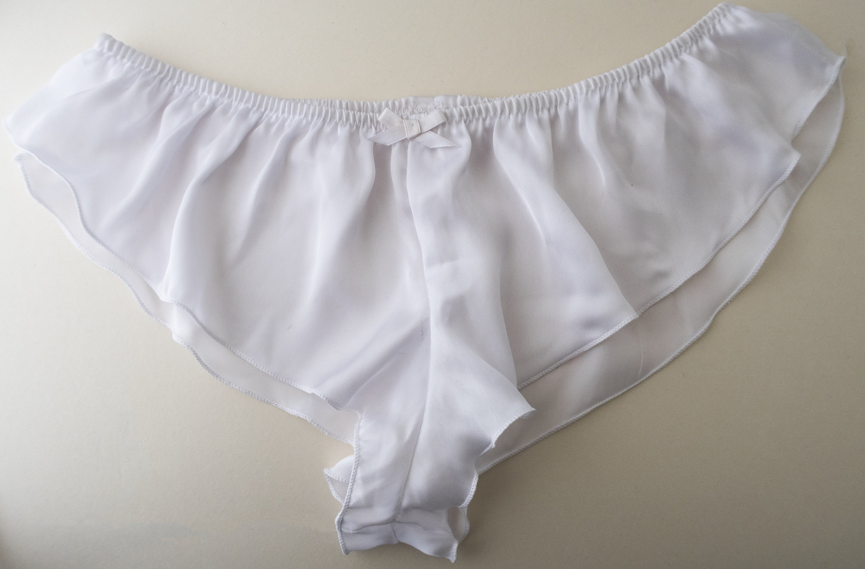 Silky Satin French Knickers Panties Black White Red Nude Ivory Sexy ...