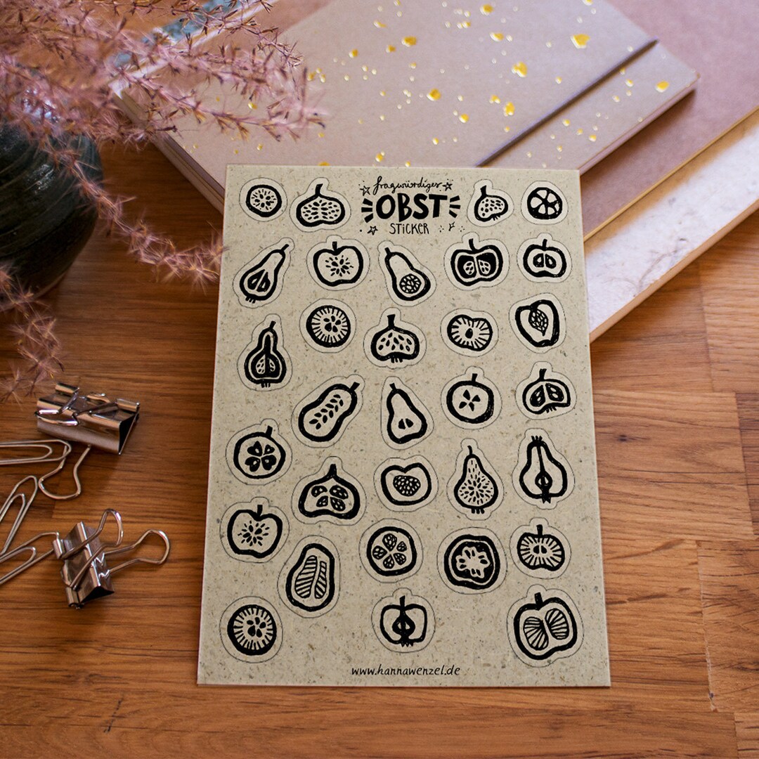 Questionable Fruits . DIN A6 Kiss-cut Stickersheet - Etsy
