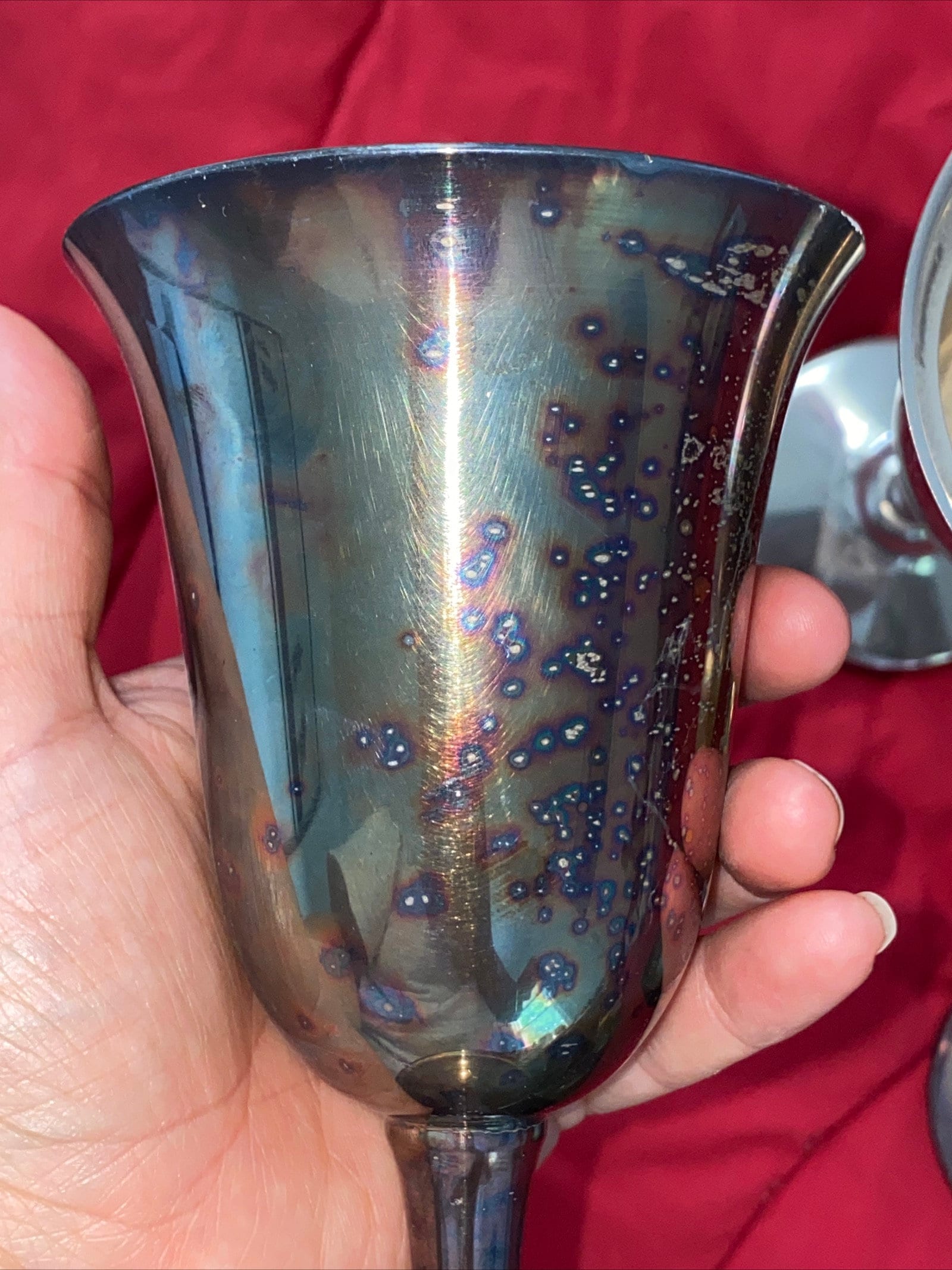 5 Silver Plate Goblets Wine Vintage Leonard ROGERS ITALY - Etsy