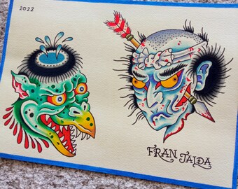 Japanese Flash Painting - Etsy