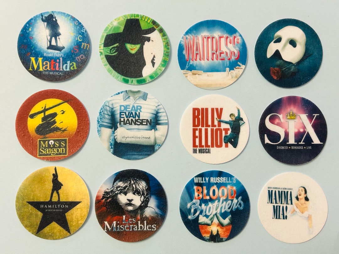 Musical Theatre West End Show Broadway Cupcake Toppers PRE-CUT Edible ...