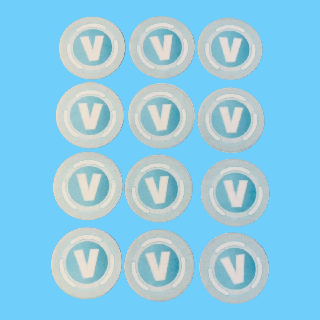 Vbucks Cupcake Toppers PRE-CUT Edible Wafer Card Cake Decorations - Etsy