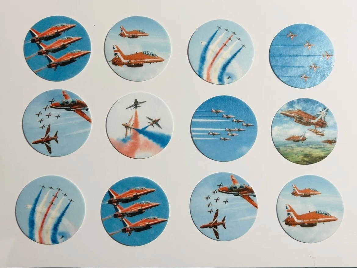 Red Arrows Cupcake Toppers PRE-CUT Edible Wafer Card Cake - Etsy