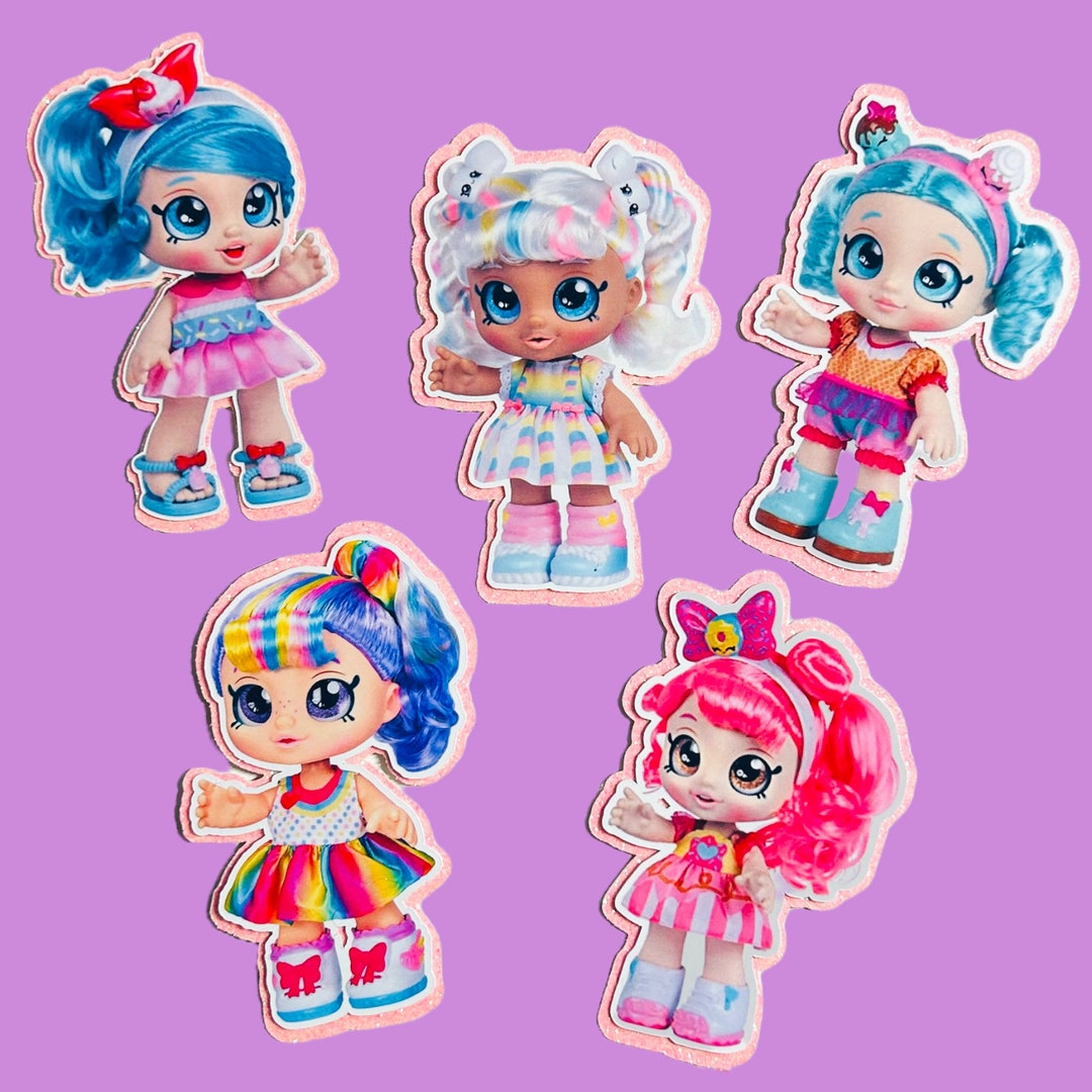 Kindi Kids Cake Topper Decorations Set of 5 Toppers - Etsy