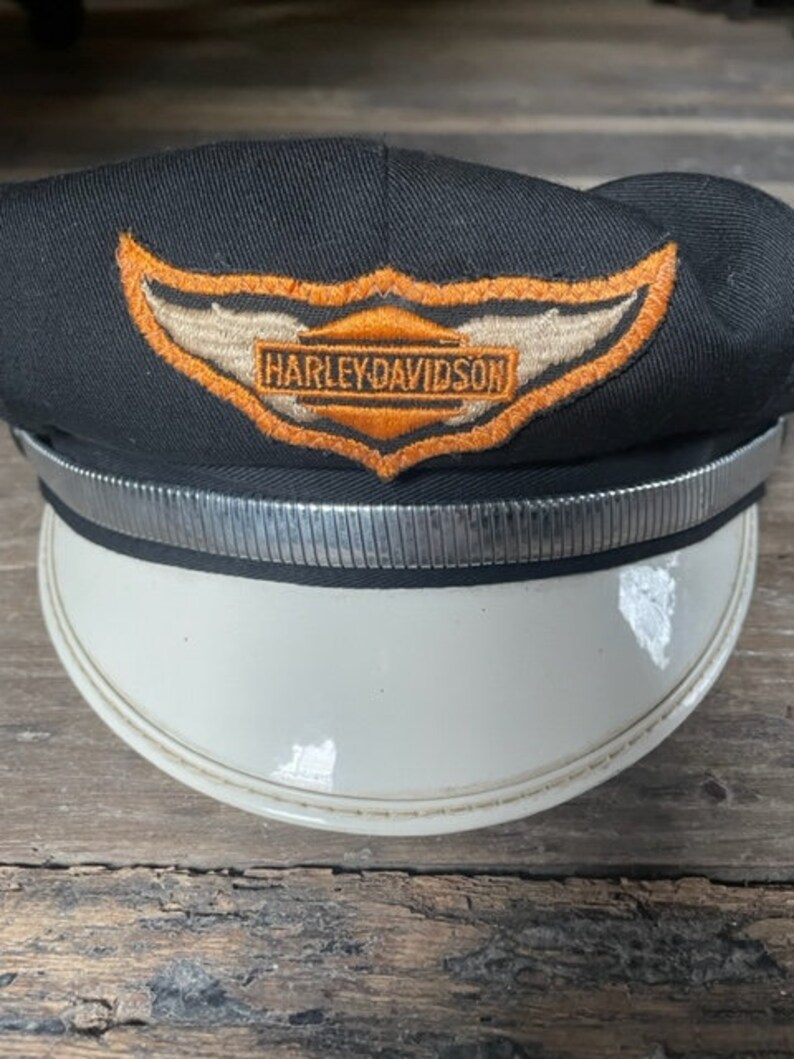 1950s Harley Davidson Biker Cap Motorcycle Cap Captain Hat - Etsy