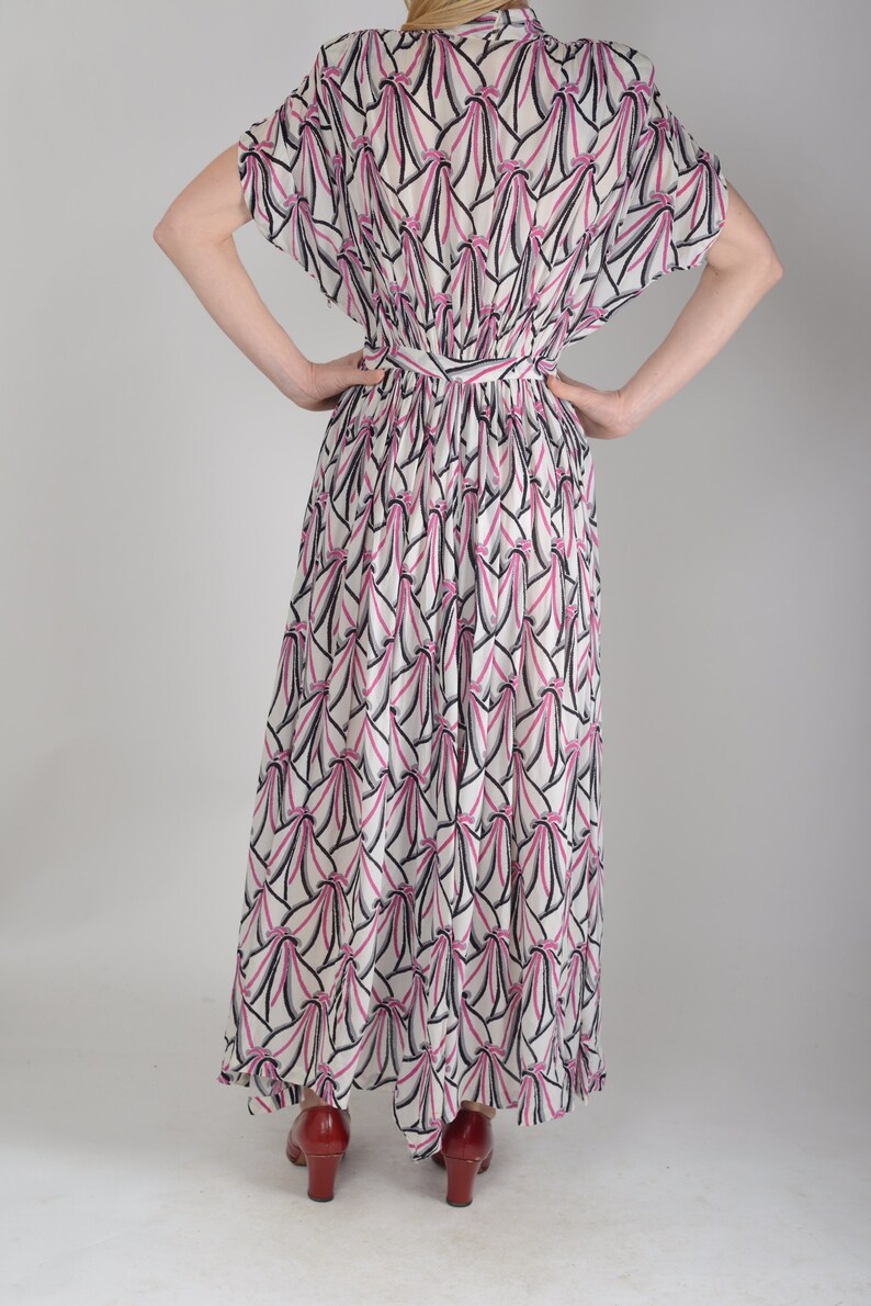 1940s Cold Rayon Evening Dress With Statement Shoulders - Etsy UK