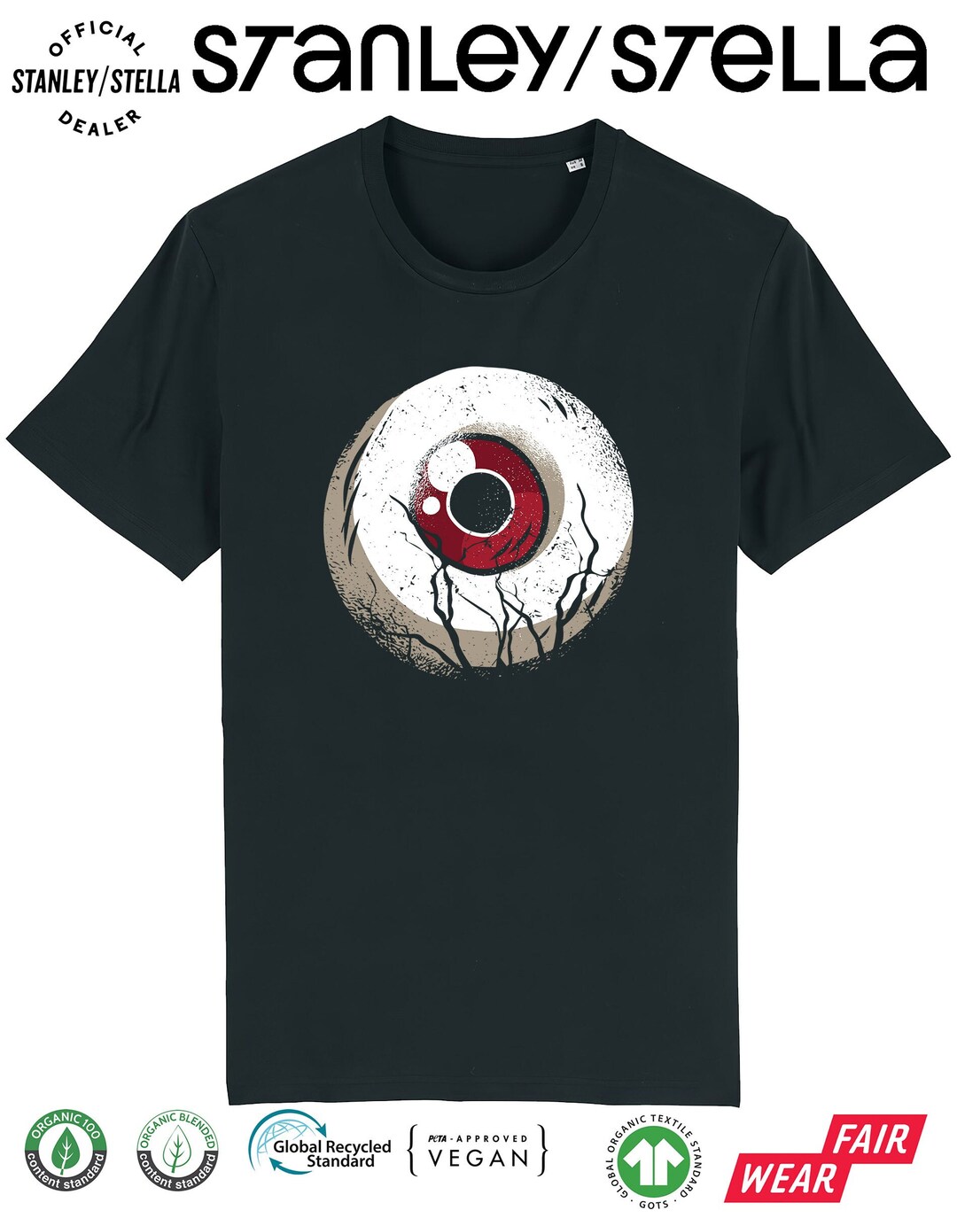 Dark Eyeball Halloween T-shirt , Mens or Womens Fancy Dress Top - Etsy UK