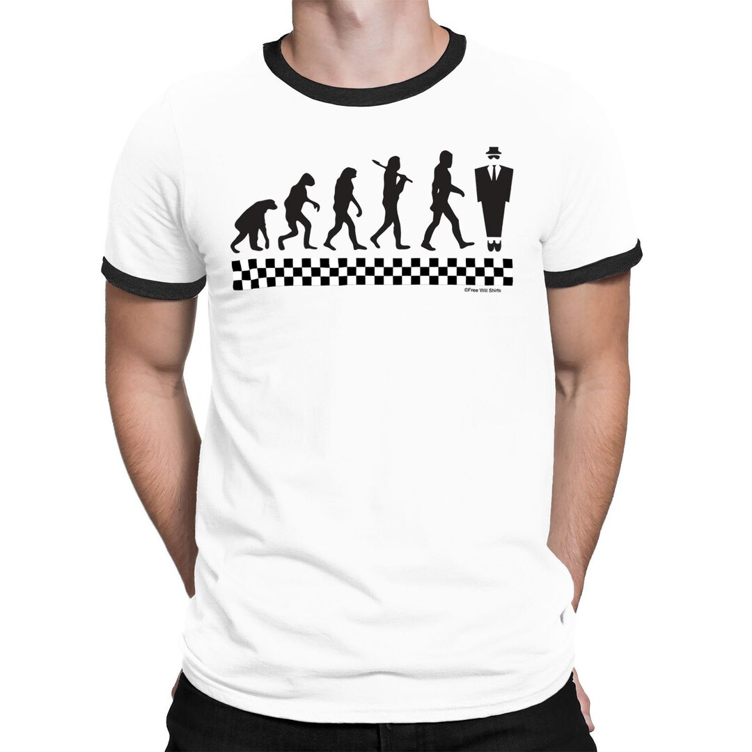 Mens Ska Music T-shirt Organic Cotton Evolution of Ska - Etsy Canada