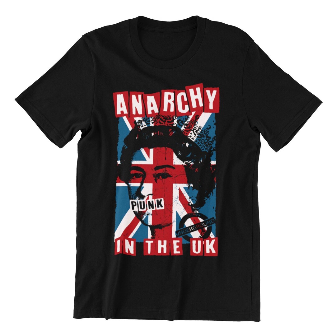 Anarchy in the UK Punk Rock T-shirt, Tee Cotton Mens Womens Unisex ...