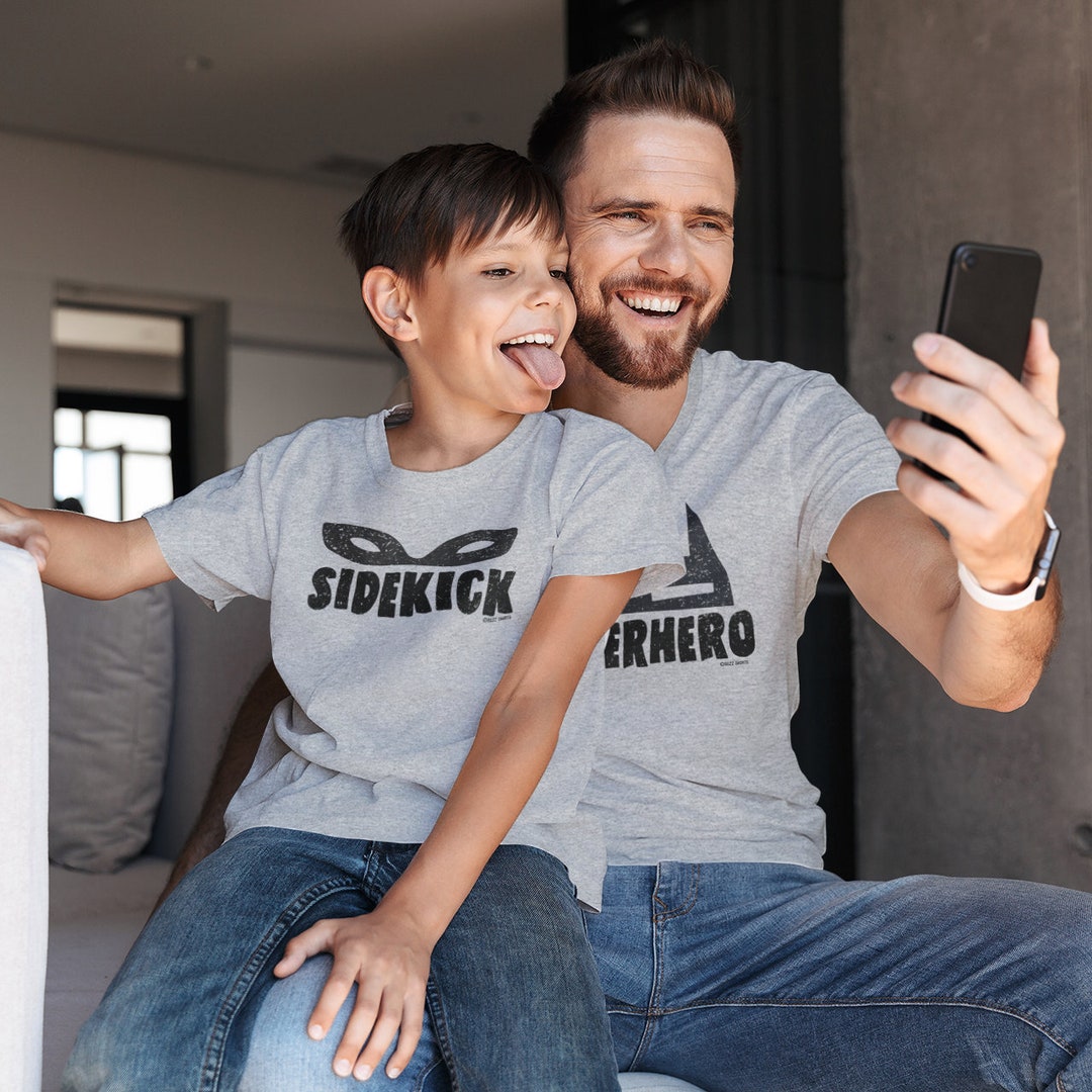 Eco Friendly Family Matching T-shirts, SUPERHERO and SIDEKICK Masks ...