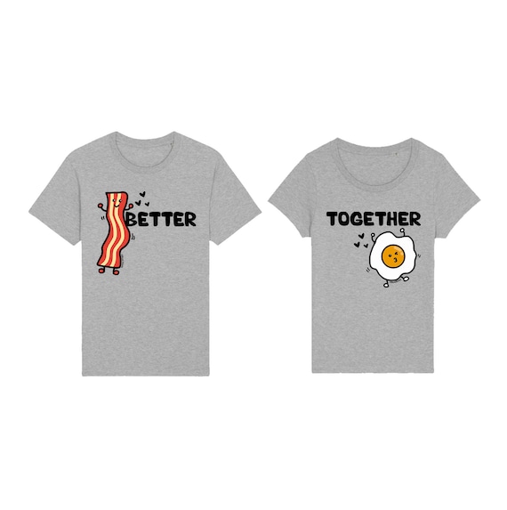Couple Better Together Bacon and Egg Valentines Day Organic | Etsy UK