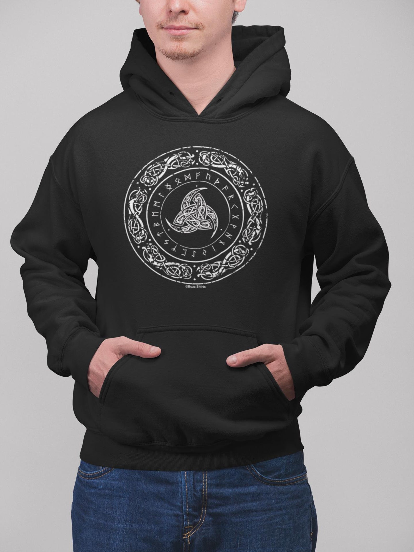 Odins Horn Symbol Hoodie, Ragnar Mythology Vikings Gift, Unisex Fit - Etsy