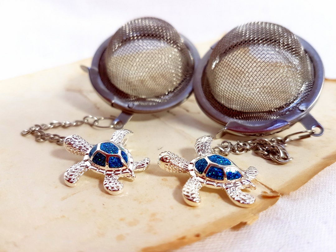 Thee Infuser Met Blue Turtle Hanger, Losse Mes Theehouder, Mesh Veilige ...