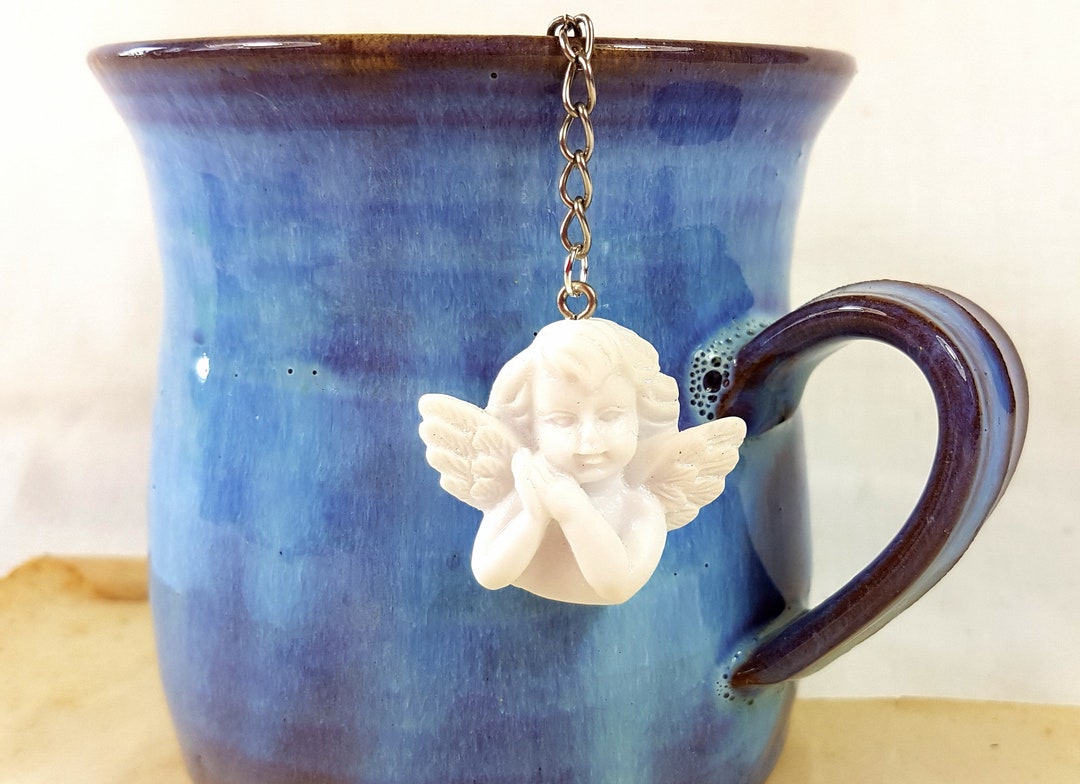 White Angel Tea Infuser Ball, for Loose Leaf Tea, Mesh Tea Strainer ...