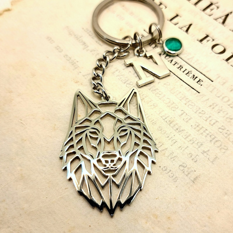 Wolf Keychain - Etsy