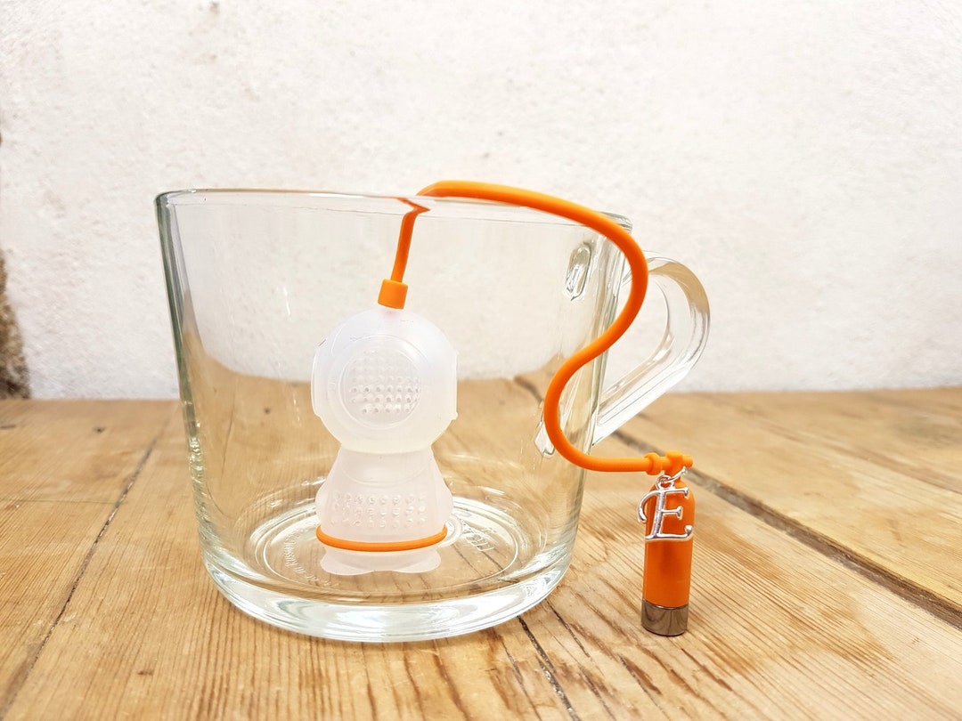 Tea Infuser Scuba Diving, Tea Strainer, Herb Mesh Ball, Letter Monogram ...