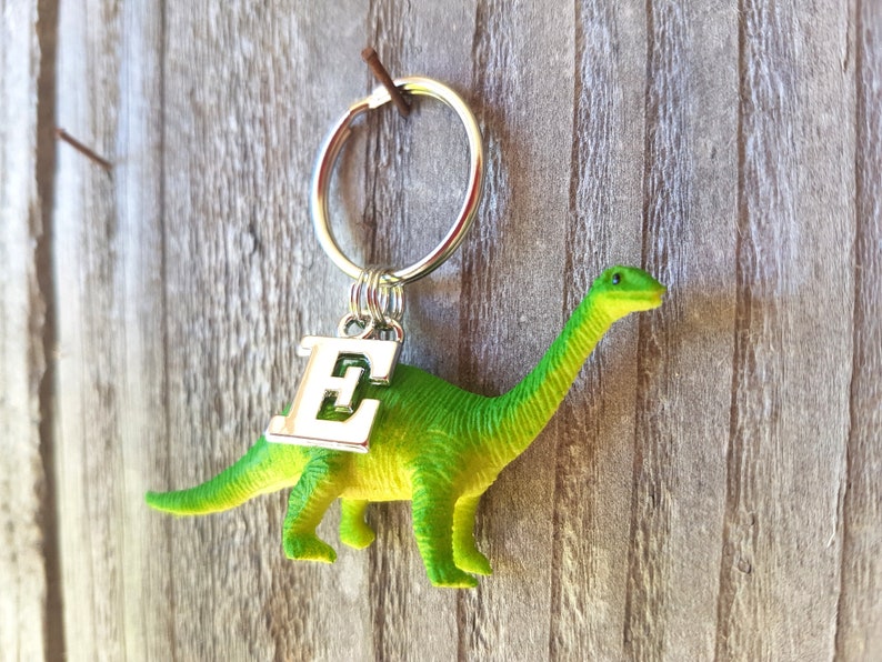 Personalized Dinosaur Keychain Keyring With Stainless Steel - Etsy