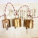 1 String With 3 Cow Bells Bronze Carillon Small Windchime - Etsy