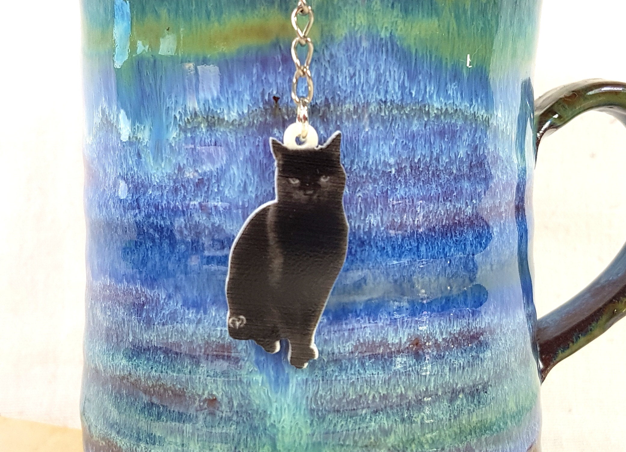 Black Cat Kitten Tea Infuser Ball loose leaves Mesh | Etsy