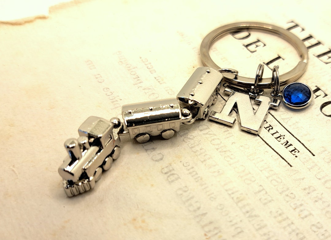 Personalized Train Keychain, Loc Locomotive, Adventure Outdoor, for Boy ...