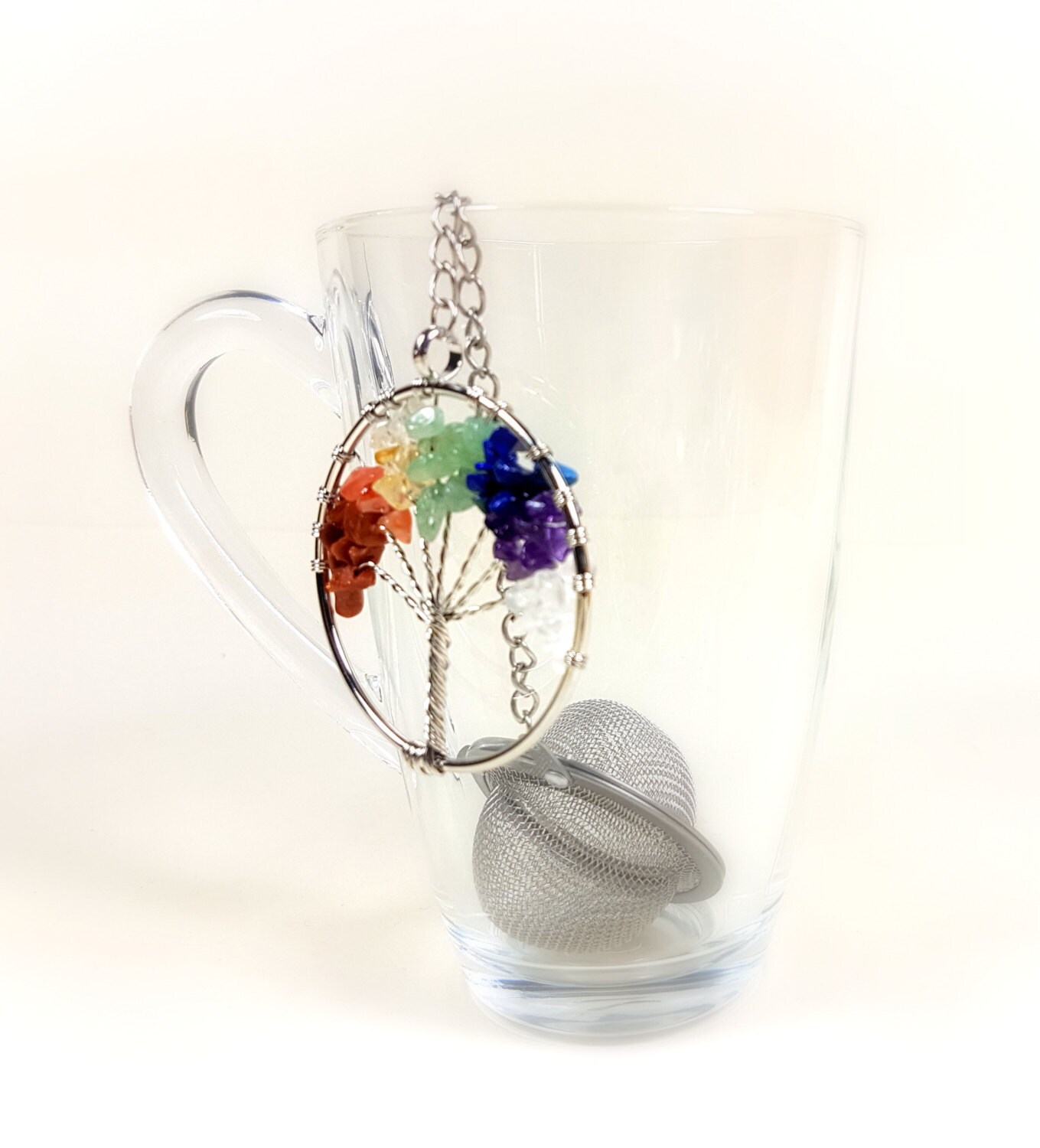 Tea Infuser Family Tree of Life Quartz Natural Multi Color - Etsy