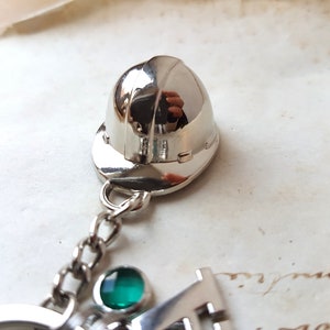 Construction Hard Hat Helmet Keychain, Safety Miniature Keyring ...
