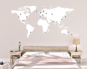 Vinyl World Map | Etsy