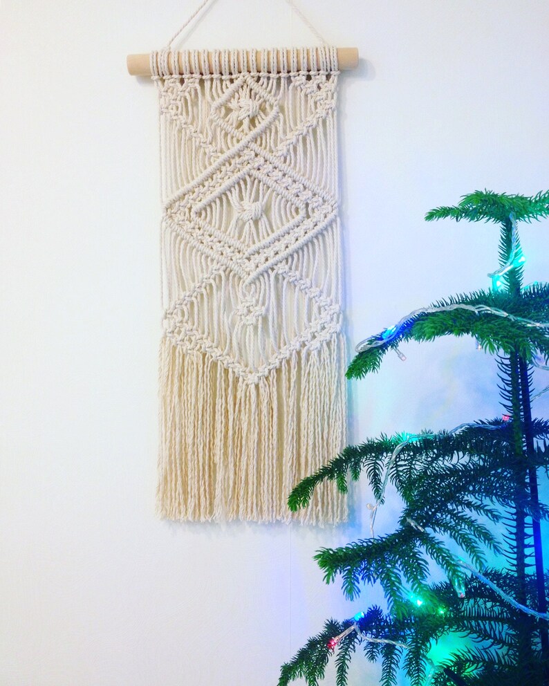 Small Macrame Wall Hanging Modern Macrame Wall Art Woven | Etsy