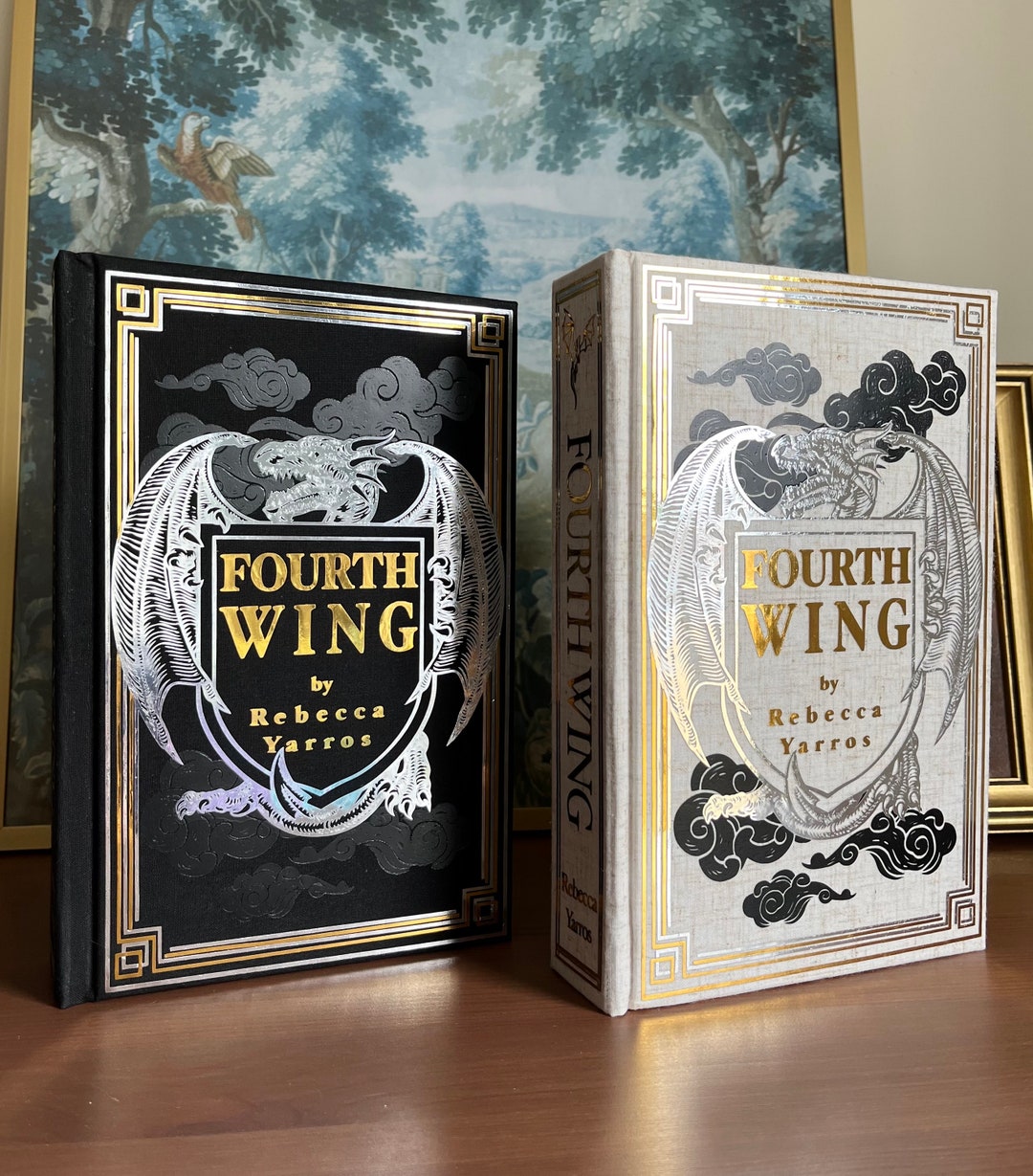 Fourth Wing Rebind With Sprayed Edges, Cloth Bound Book - Etsy