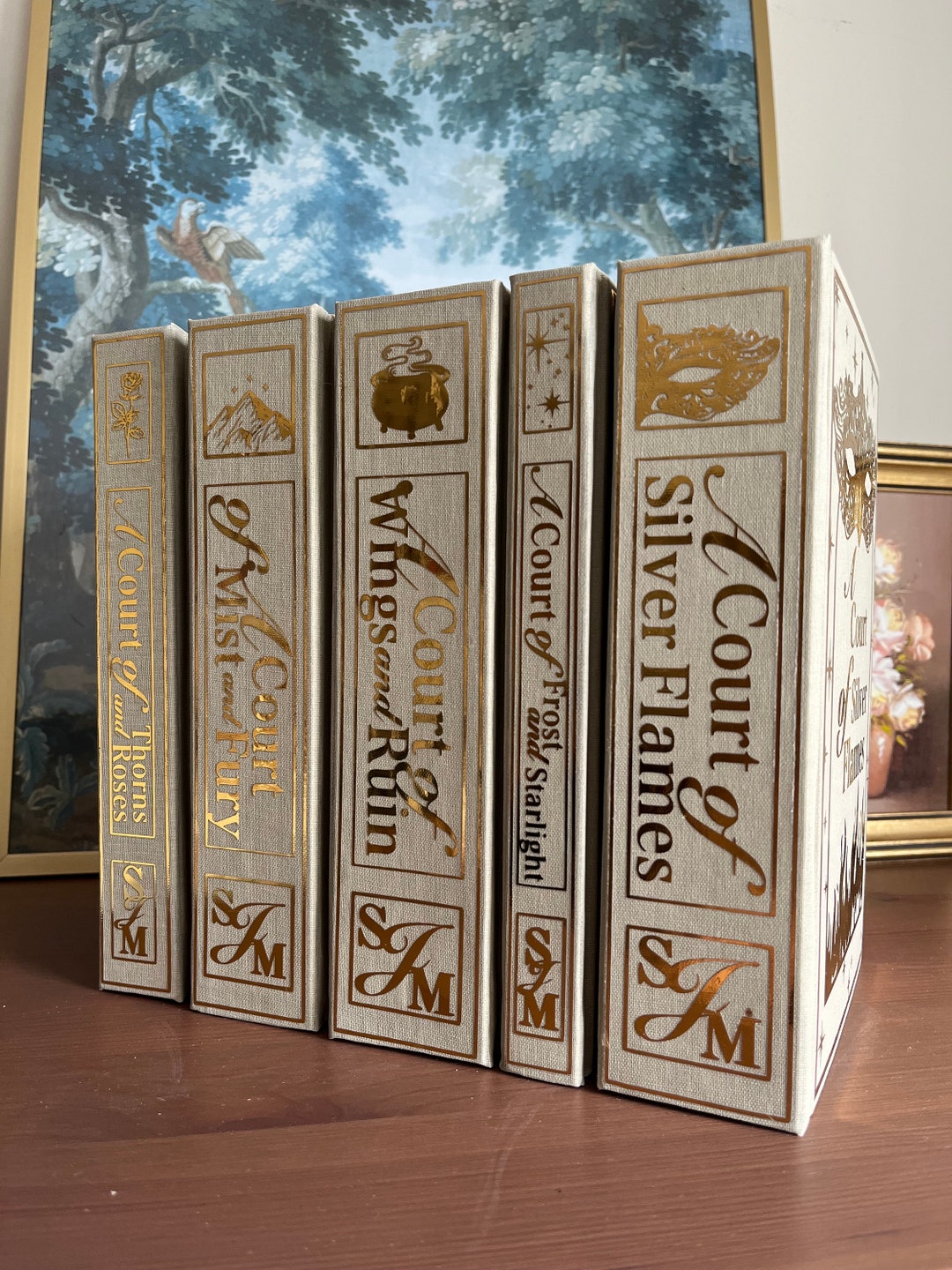 A Court of Thorns and Roses Series Rebind, Cloth Bound Books - Etsy