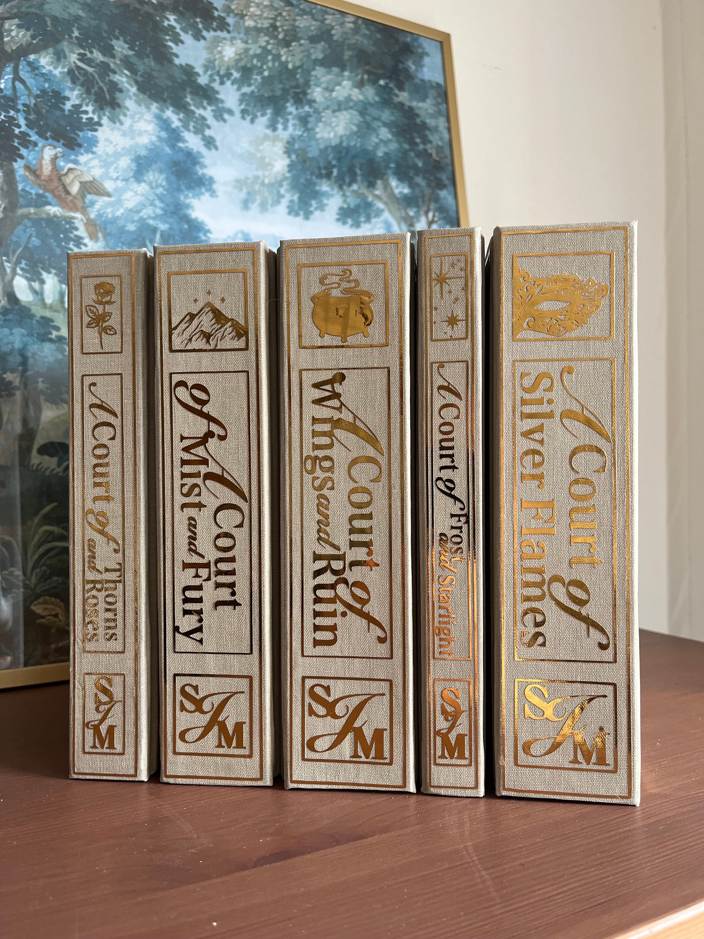 A Court of Thorns and Roses Series Rebind, Cloth Bound Books - Etsy