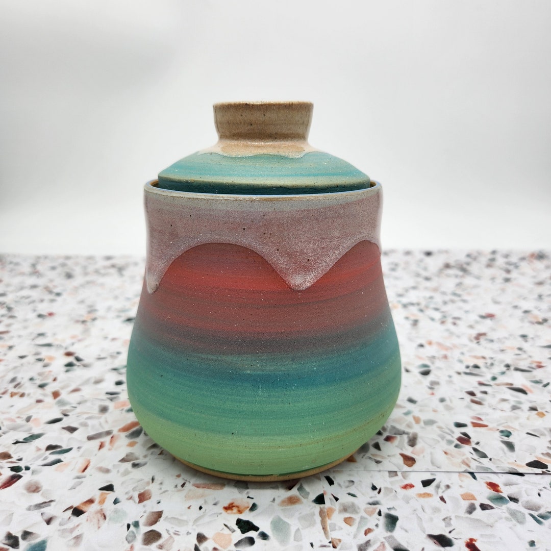 Carved Sunset Jar - Etsy