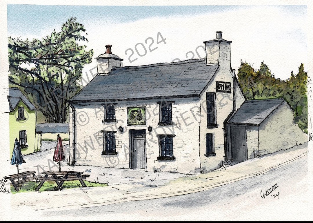 Print of the Ram Inn Cwmann Lampeter West Wales - Etsy