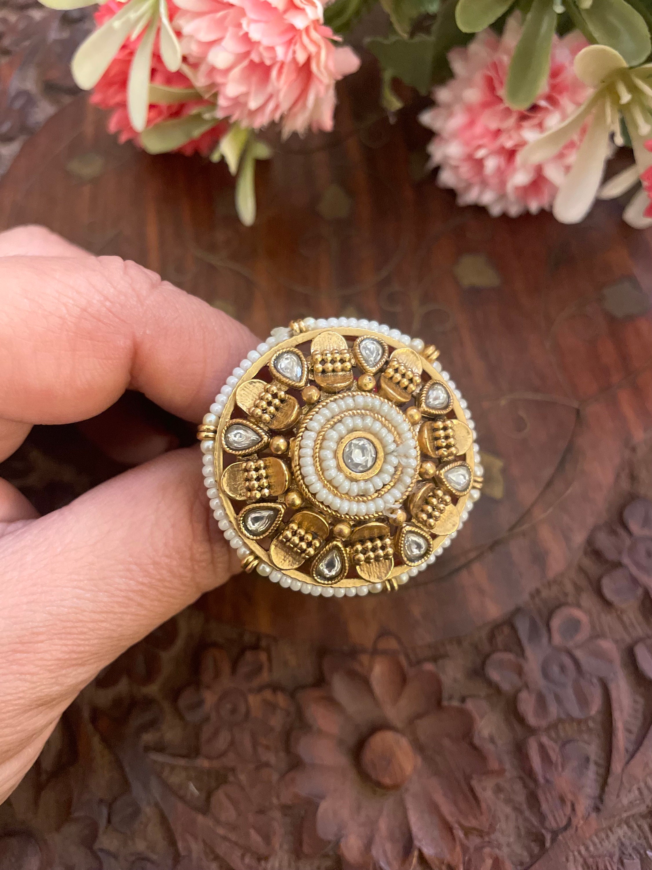 Temple jewellery rings store