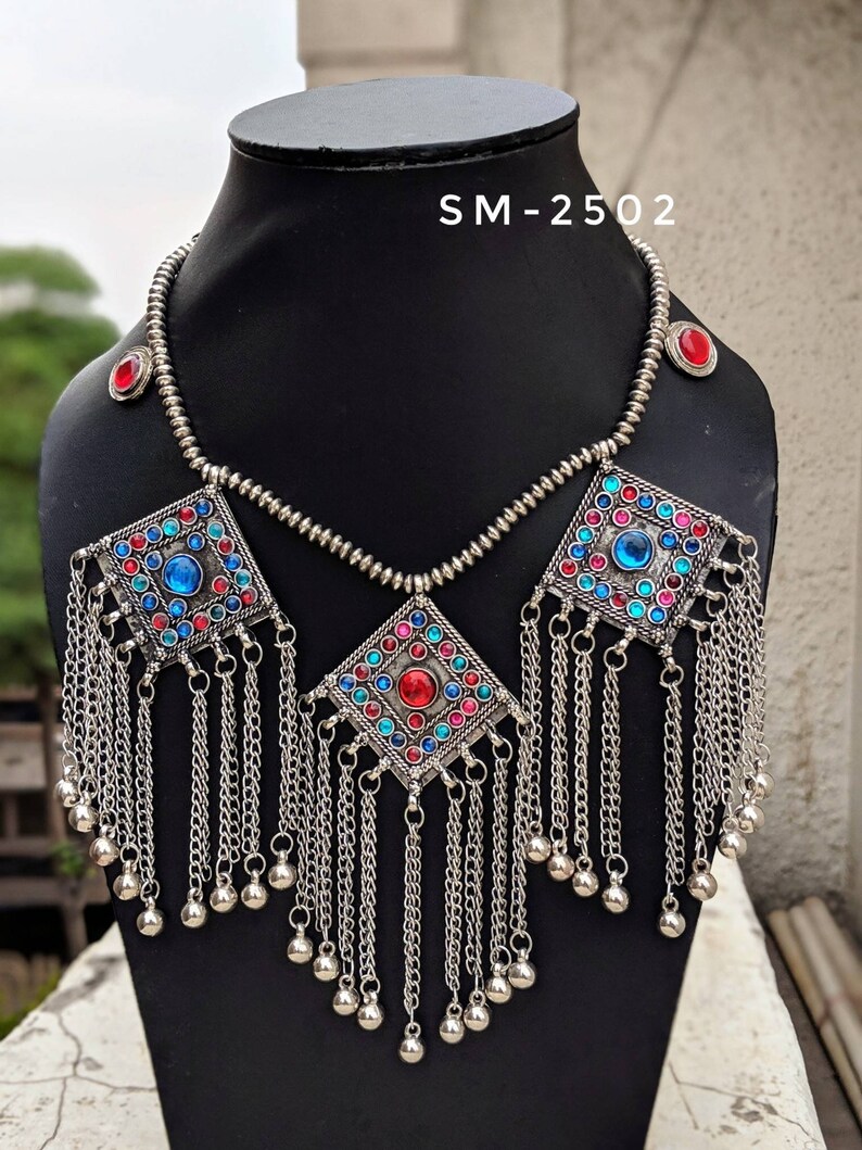 Afghani Jewellery Tribal Jewellery Afghani Necklace - Etsy