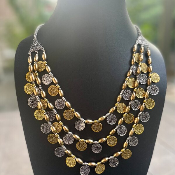 Gypsy Coin Necklace - Etsy