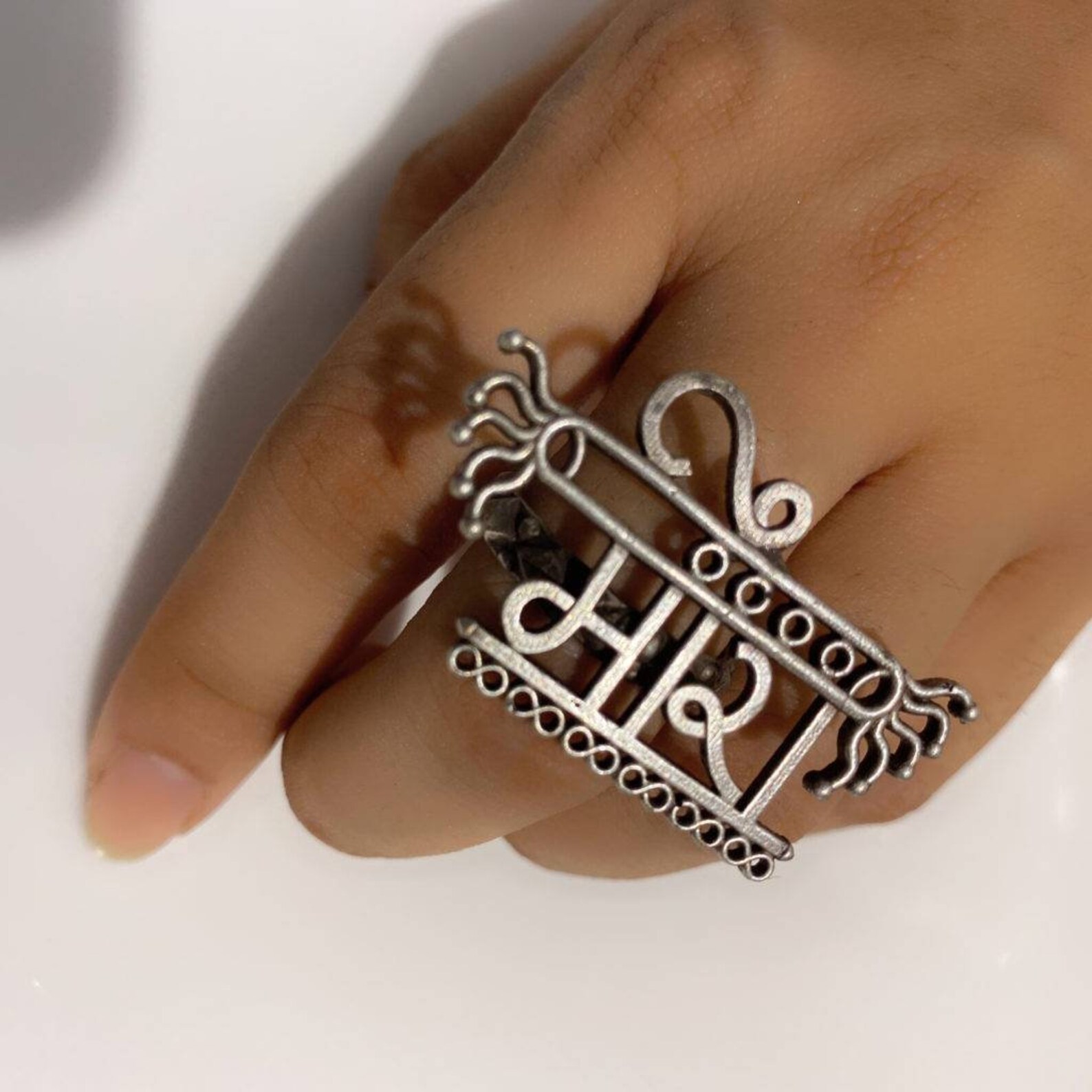 Meera Rings Silver Look Alike High Qualityhandmade - Etsy