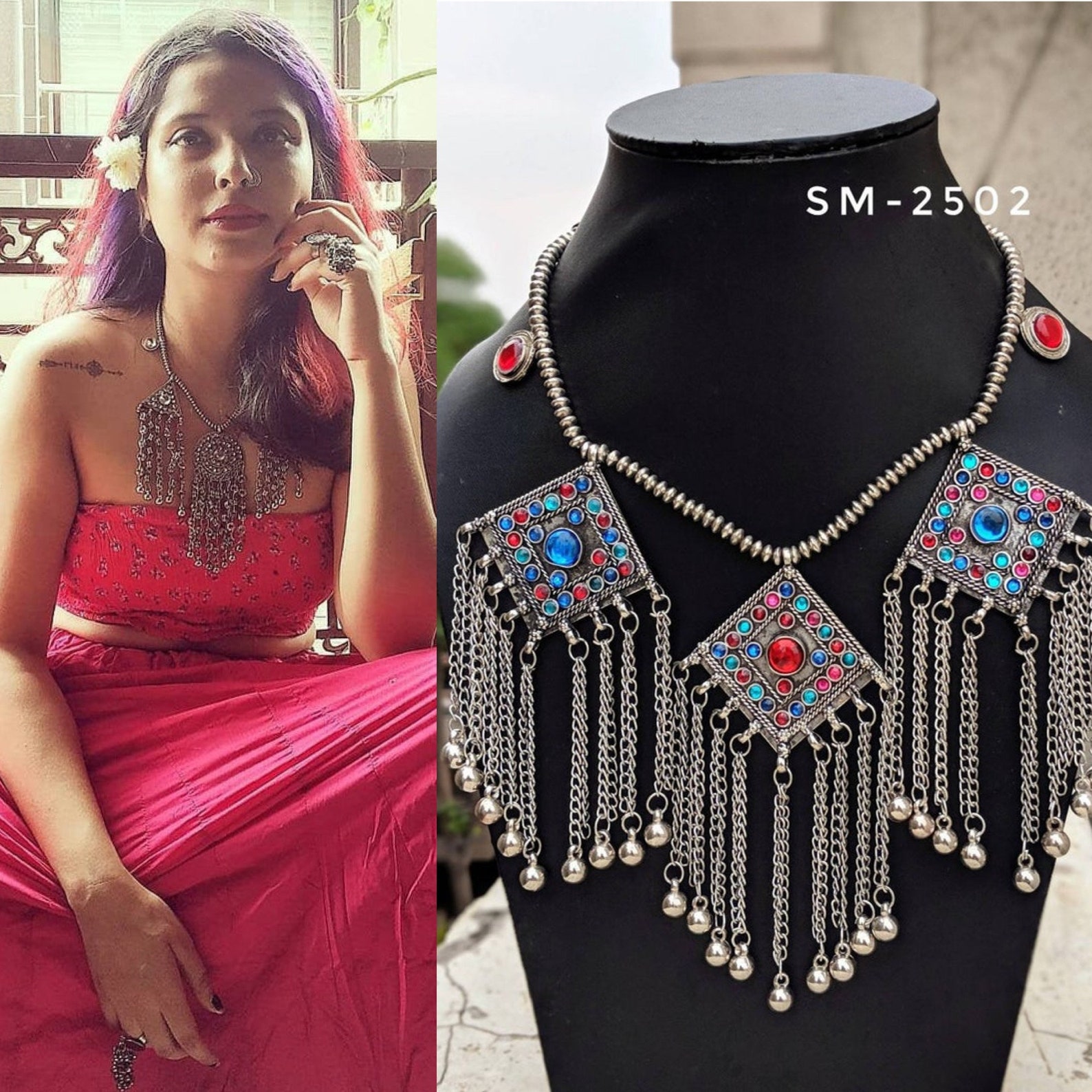 Afghani Jewellery Tribal Jewellery Afghani Necklace | Etsy