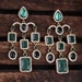 Royal Pink Green Kundan Earrings Pakistani Jewellery Bollywood Fashion ...