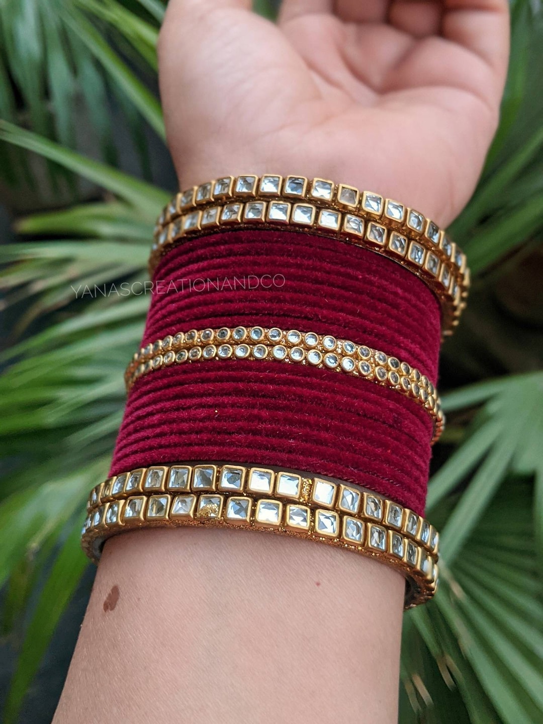 Indian Jewelery, Bangles,velvet and Stone Bangles, Ethnic Jewelery ...