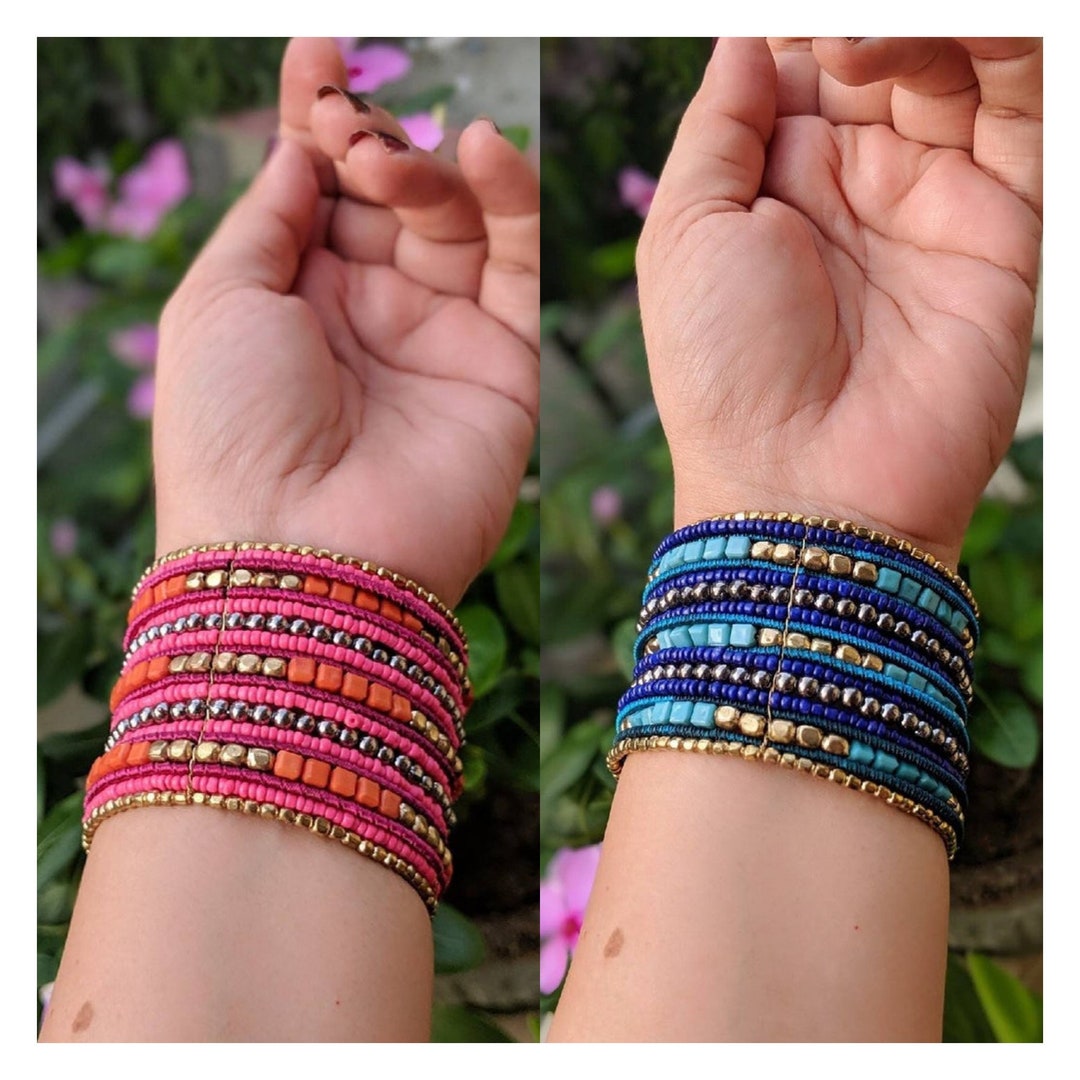 Indian Jewelery, Handcuff Bracelet, Openable, Adjustable, Handmade ...