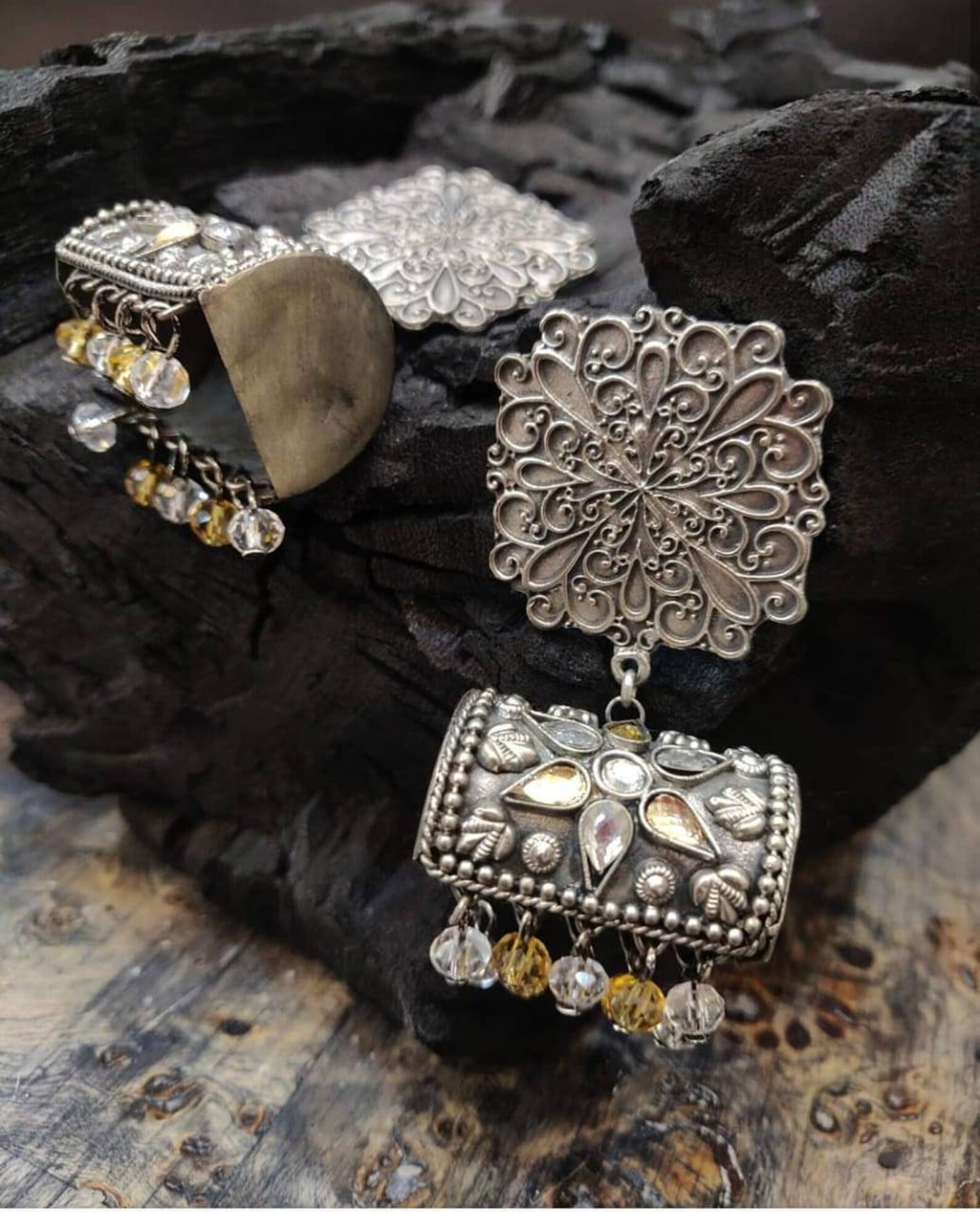 Antique Silver Look Silver Look Alike Antique Finish - Etsy