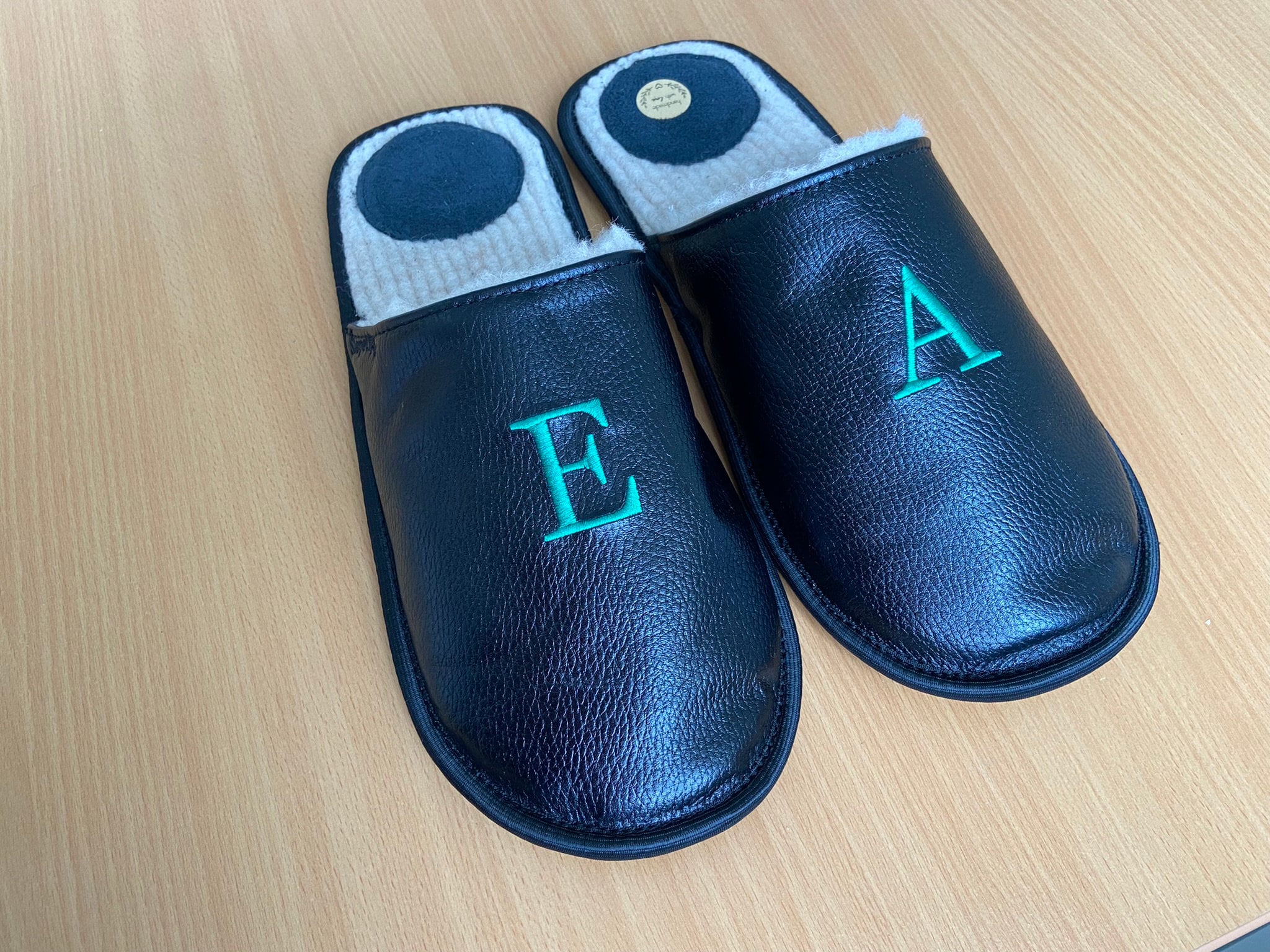 Personalized Slippers With Embroidered Name or Initials, Monogram for ...