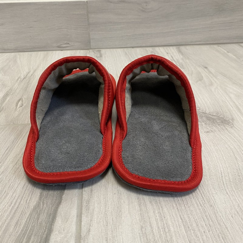 Handmade Red Leather Open Toe Slippers: Cosy Women's House Shoes - Etsy