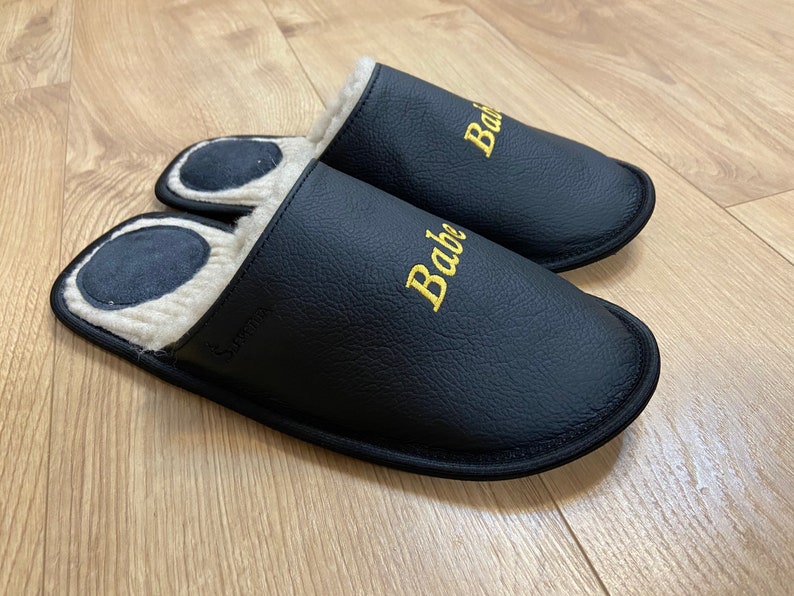 Personalised Business Slipper With Embroidered Logo for Men - Etsy