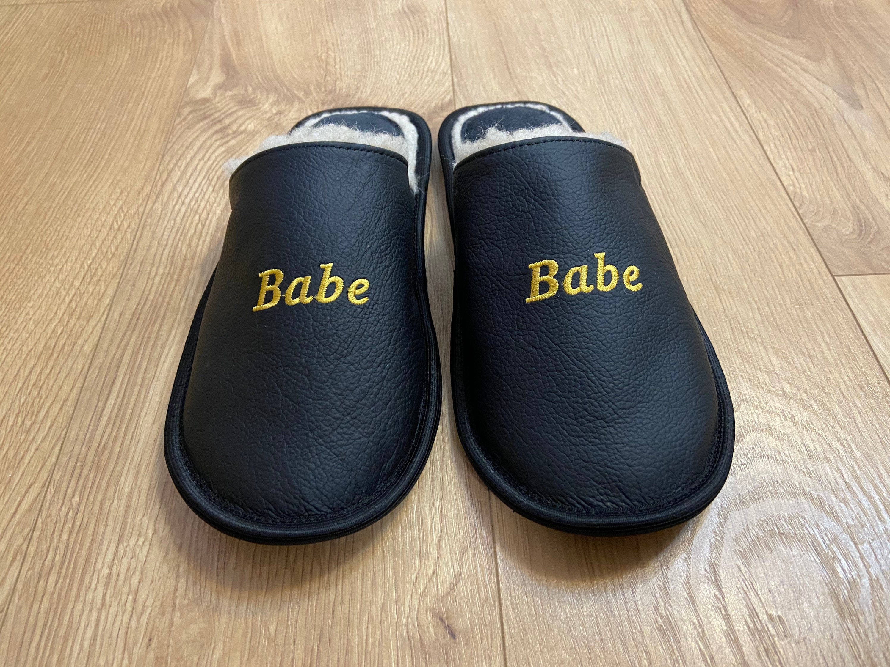 Personalised Business Slipper With Embroidered Logo for Men - Etsy